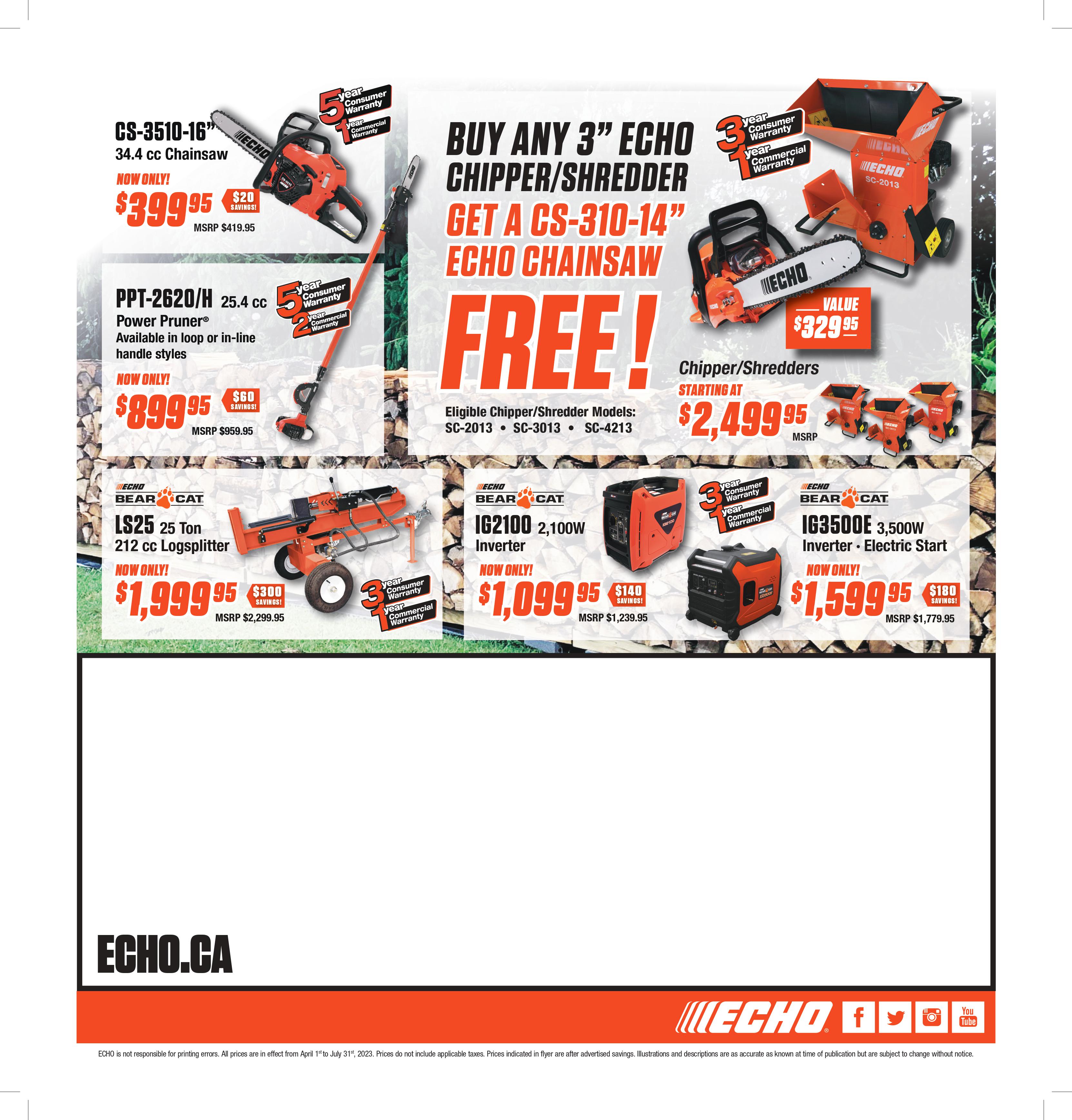 Echo flyer 2023 | Mercer Equipment